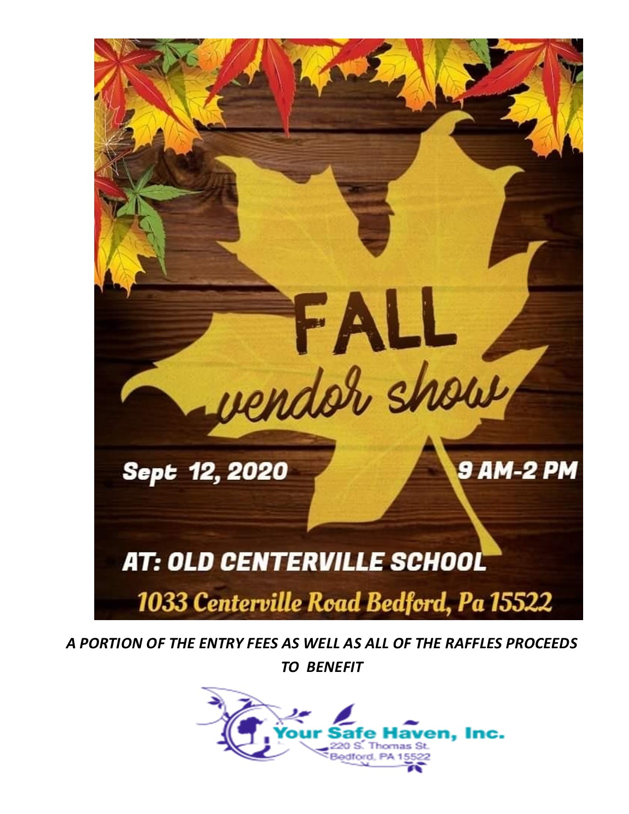 Fall Vendor Show | Your Safe Haven, Inc.